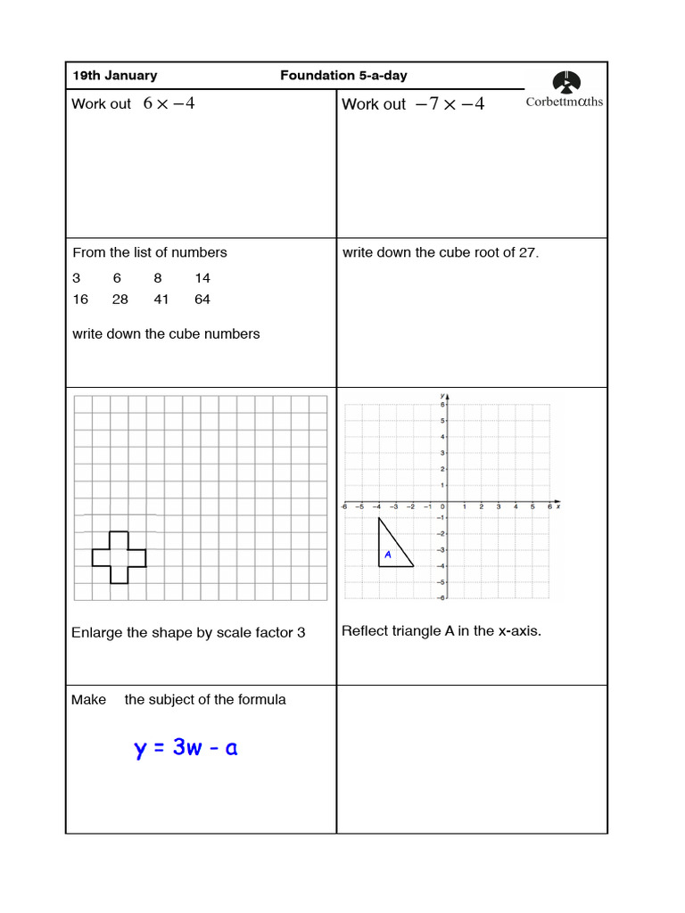 Math Worksheet | PDF