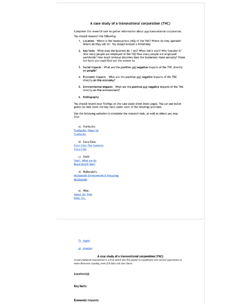 1 TNC Research Task | PDF