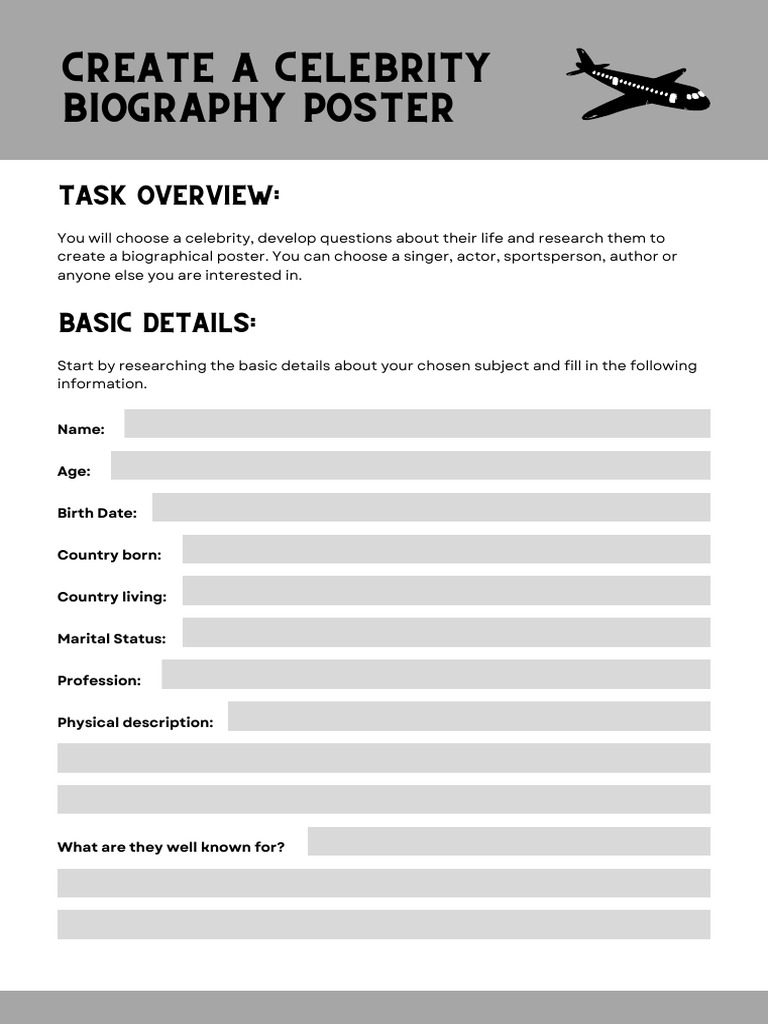 Yellow Blue Pink Soft Illustrative English Classmate Biography ...