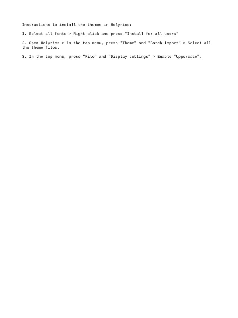 Instructions (En US) | PDF