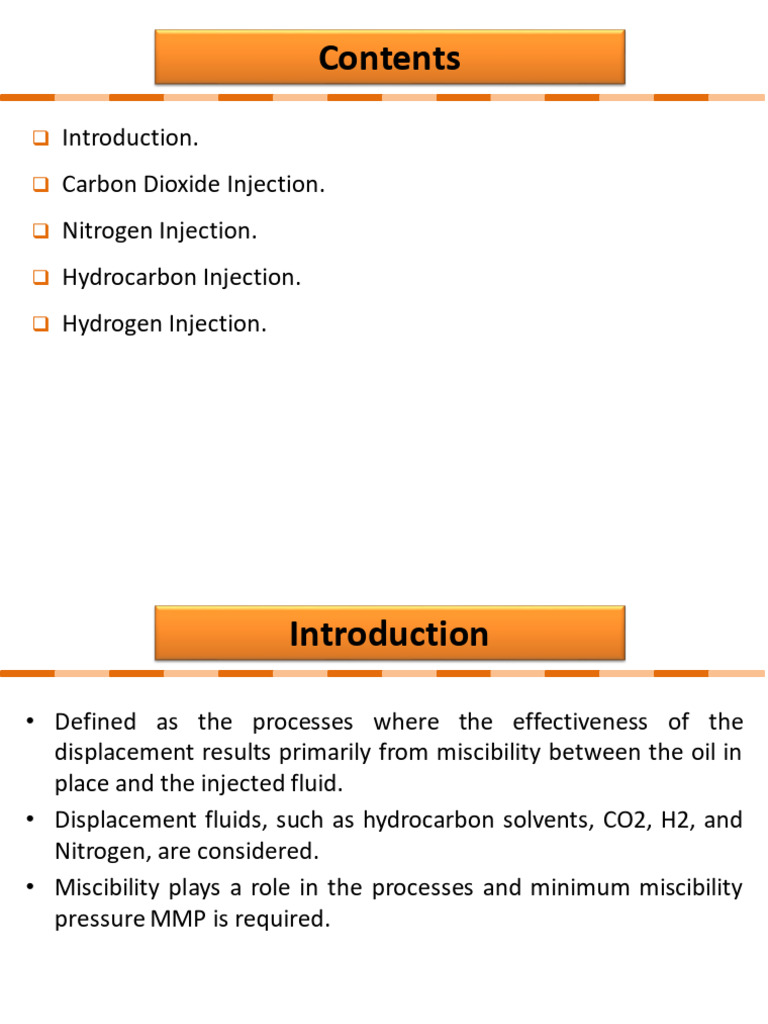 Miscible Gas Injection | PDF | Enhanced Oil Recovery | Petroleum Reservoir