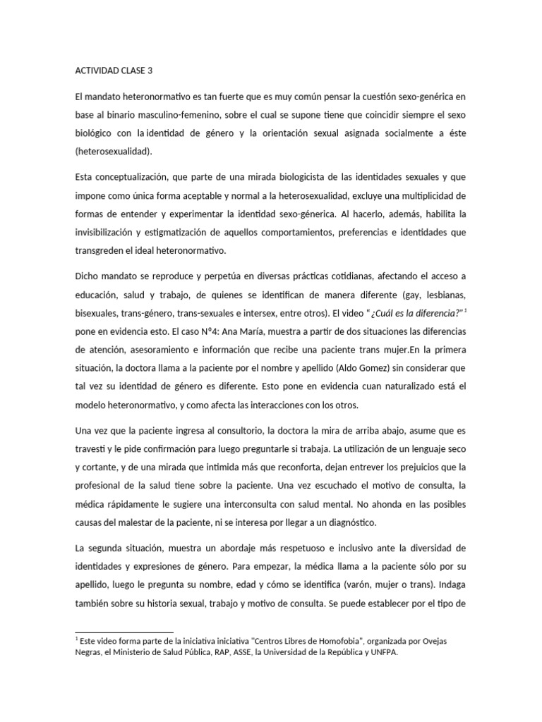 Identidad de género sin intervenciones médicas | PDF | Transgénero ...