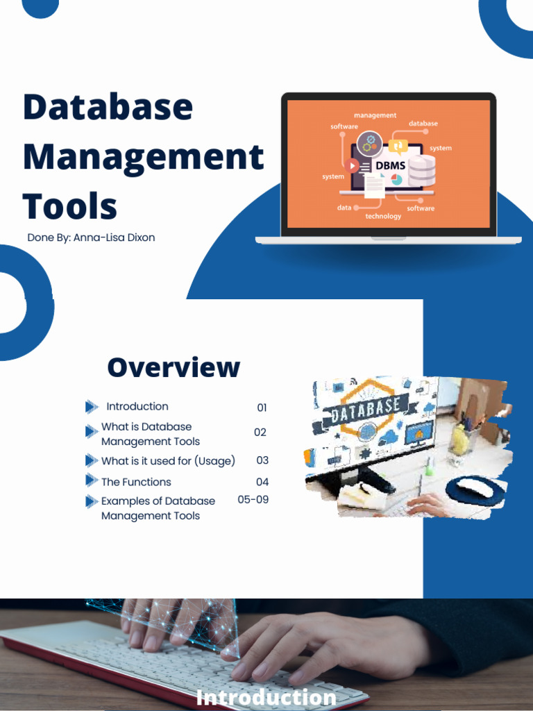 White and Blue Professional Modern Technology Pitch Deck Presentation | PDF | Databases ...