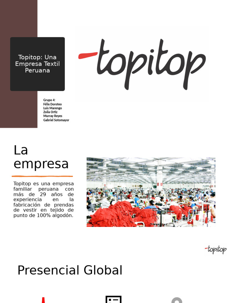 Grupo 4 - Trabajo Final Topitop | PDF | Cadena de suministro | Indicador de rendimiento