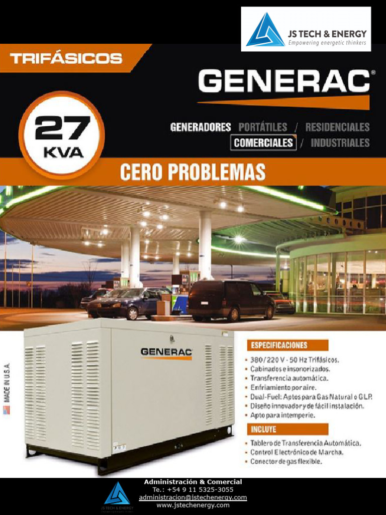 GENERAC RG 27 Folleto | PDF