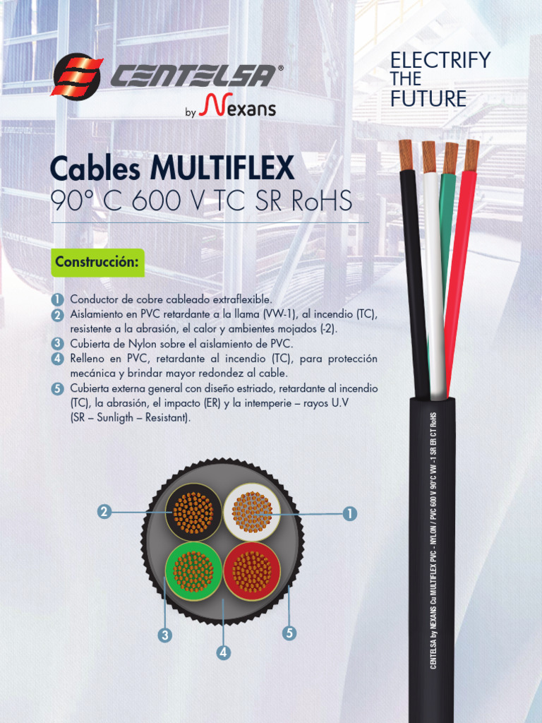Centelsa by Nexans Cables MULTIFLEX | PDF | Materiales | Electricidad