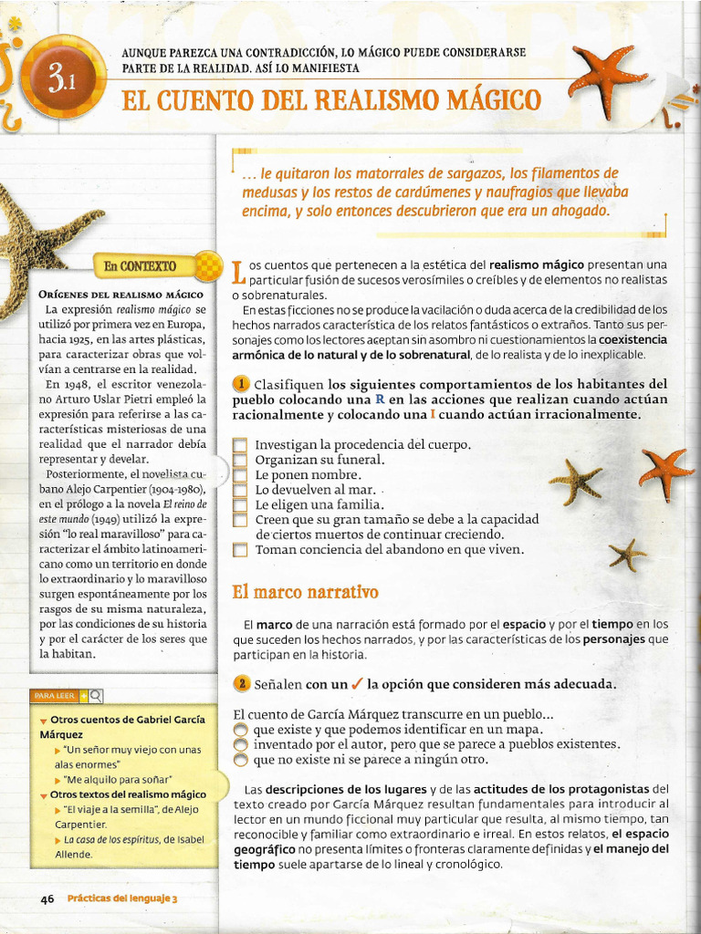 Cuento del realismo mágico- Teoría. | PDF