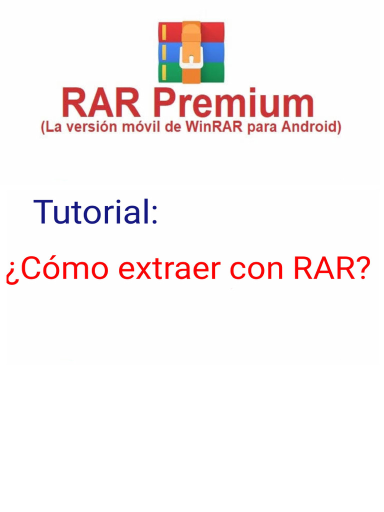 Cómo Extraer Usando RAR - ??????? | PDF