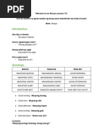 Tagalog Tongue Twisters | PDF