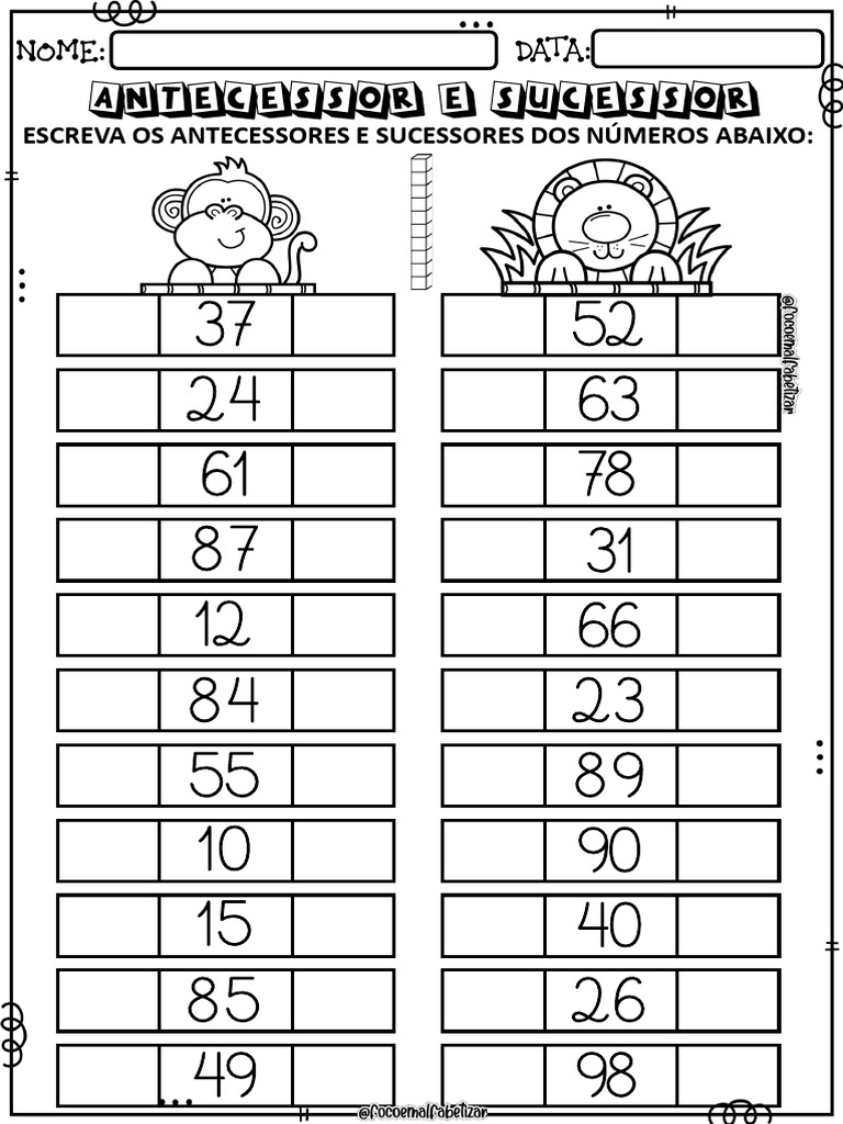 Antecessor e Sucessor | PDF
