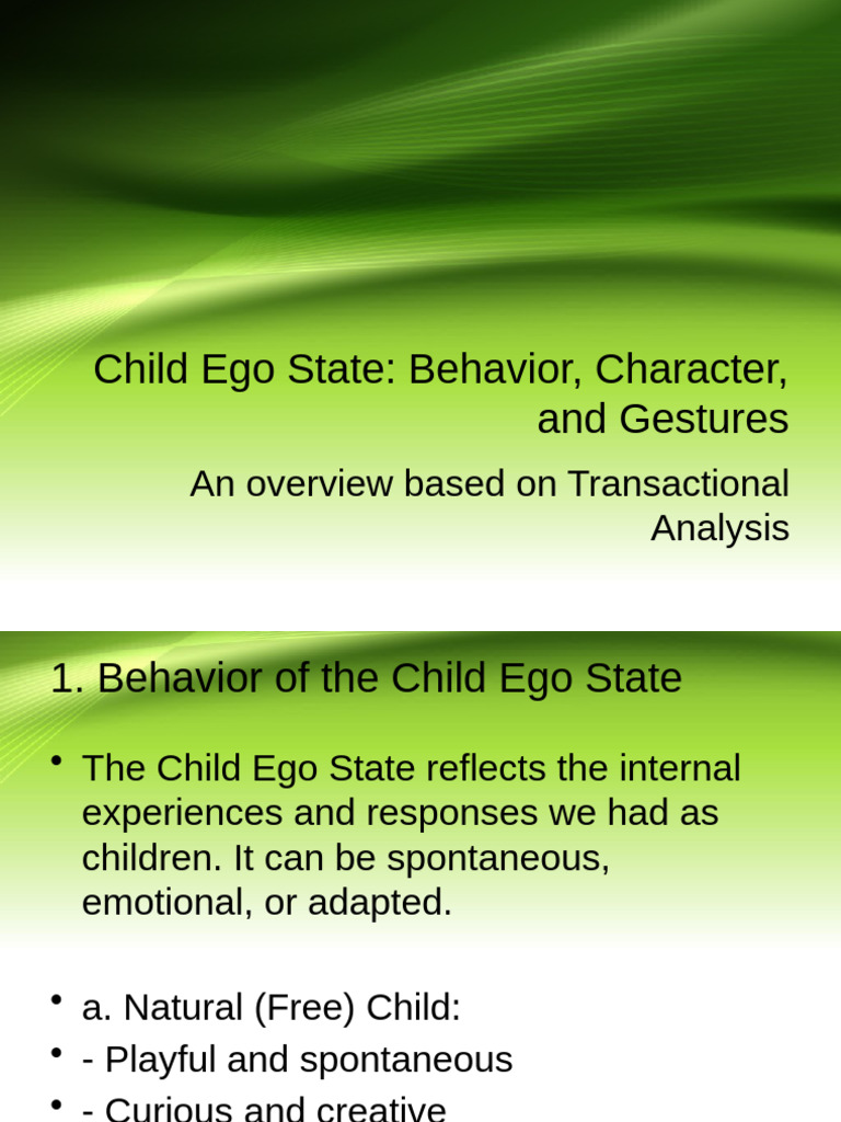 Child Ego State | PDF