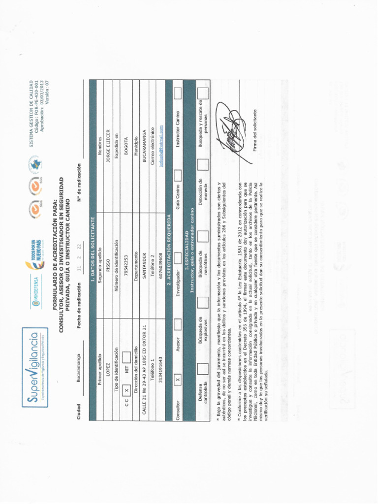 Formulario Super | PDF