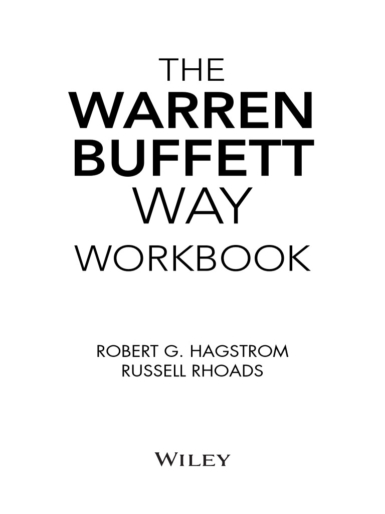 The Warren Buffett Way Workbook | PDF