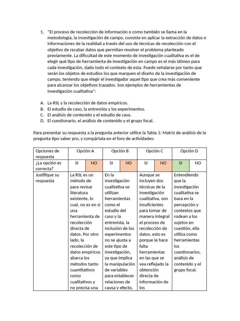 El Proceso de Recolección de Información o Como También Se Llama en La ...