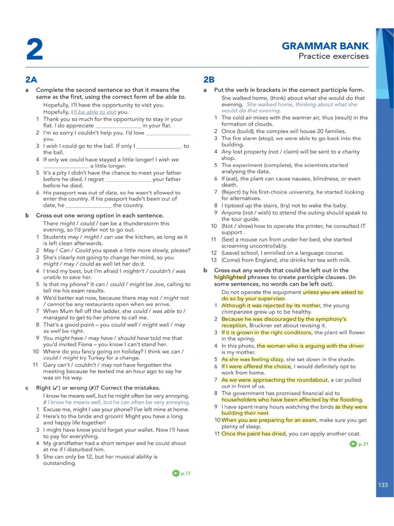 Grammar Bank 2 | PDF