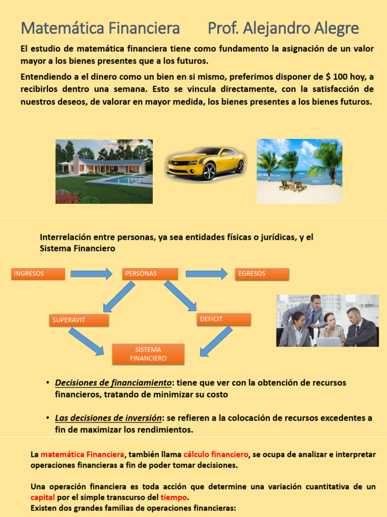 Introducción A La Matemática Financiera | PDF | Finanzas Matemáticas ...