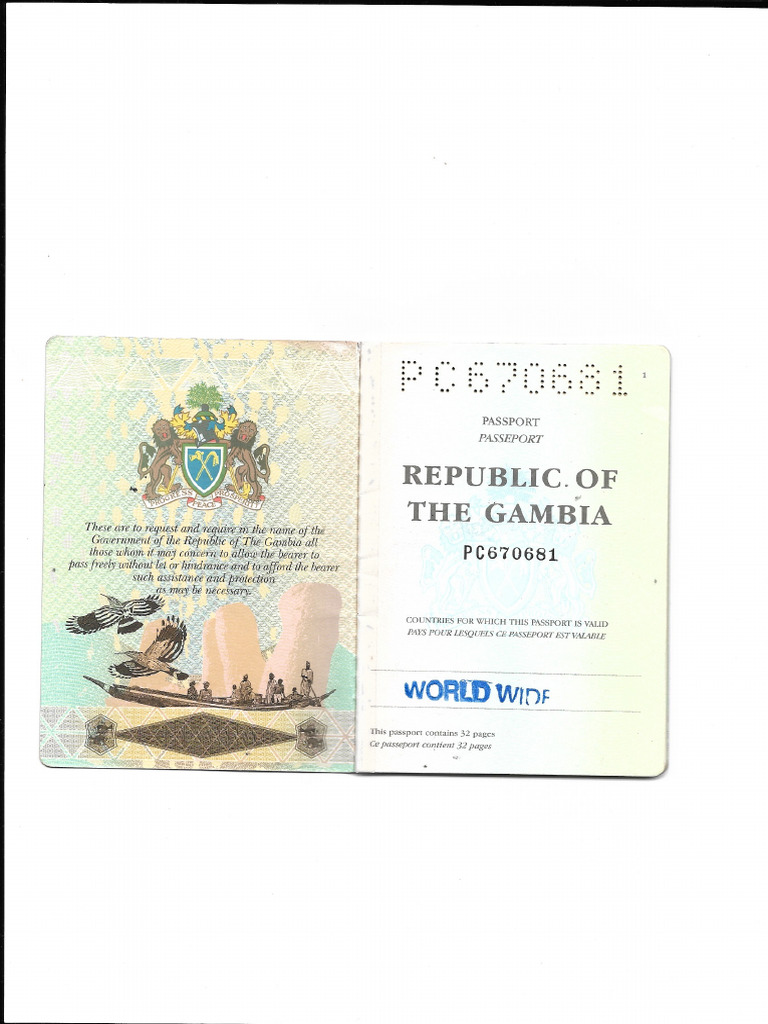 My Gambian Passport | PDF