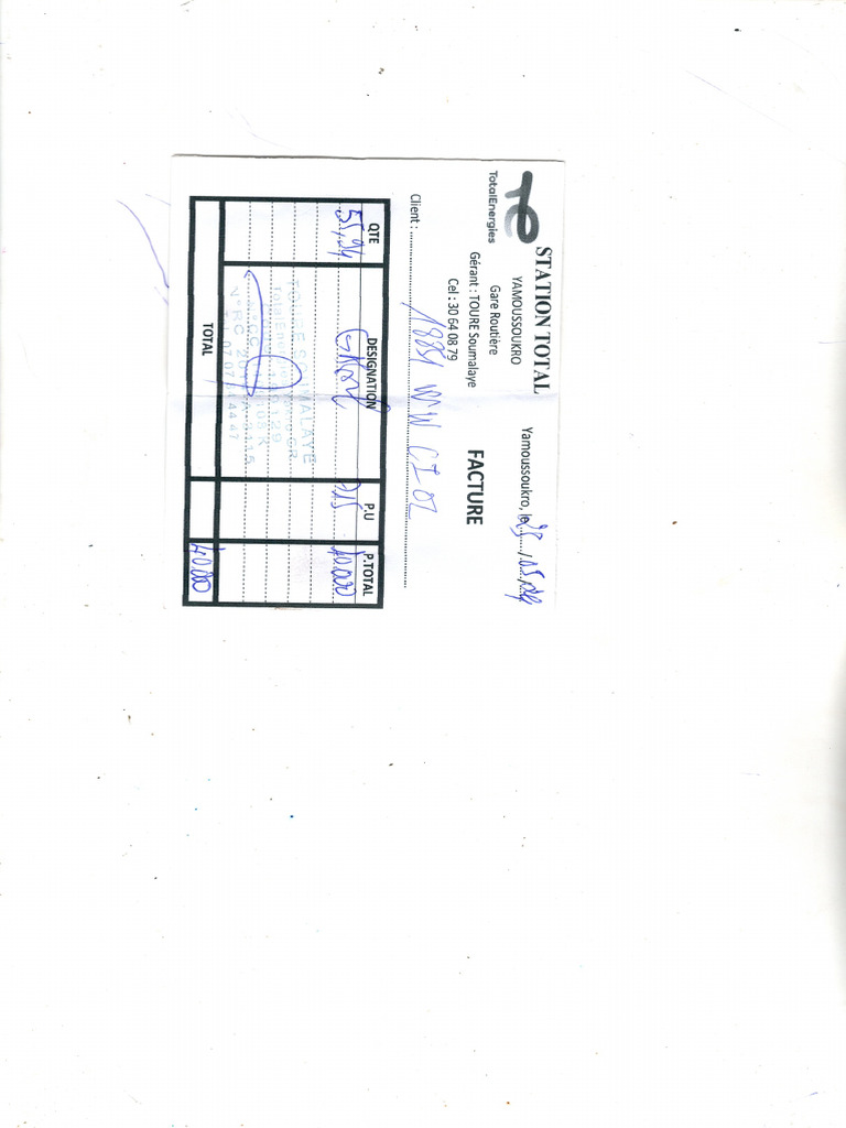 Facture 3 - Station Total | PDF