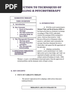 Narrative Therapy Techniques Guide | PDF | Psychotherapy | Existentialism