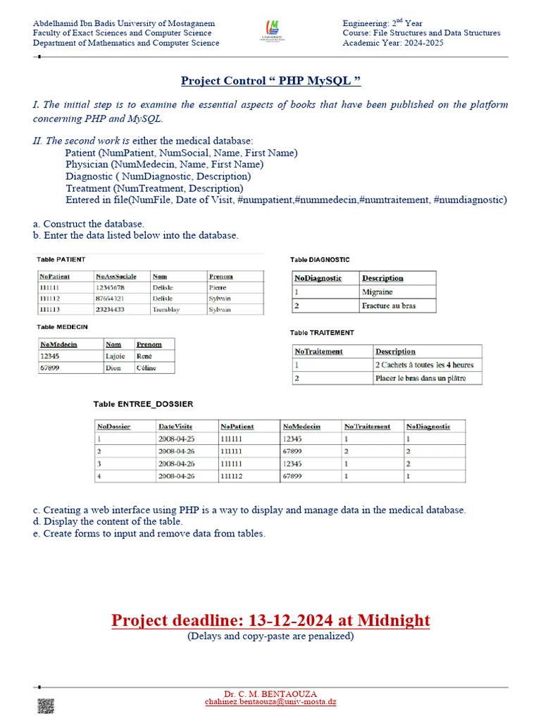 Project Control PHP MYSQL 24-25 | PDF