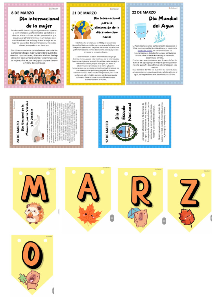 Efemérides de Marzo | PDF