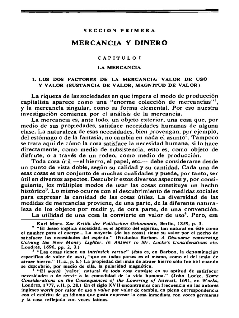 Karl Marx El Capital | PDF