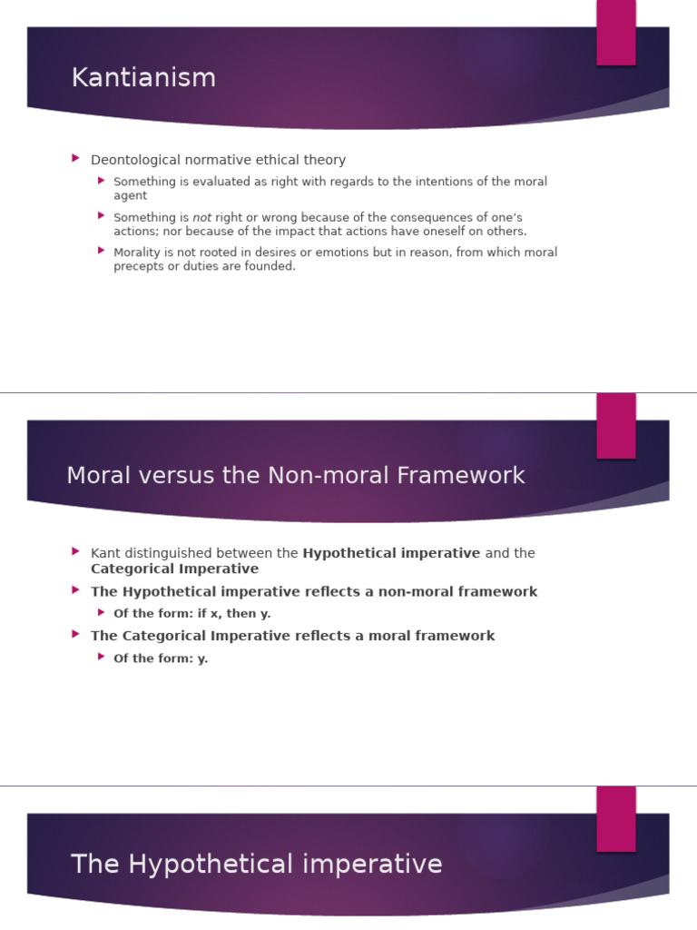 Kantianism For Business Ethics | PDF | Autonomy | Applied Philosophy