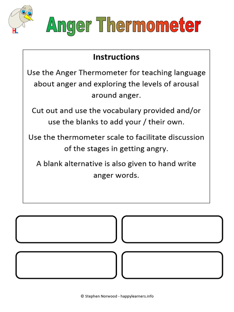 Anger Thermometer | PDF