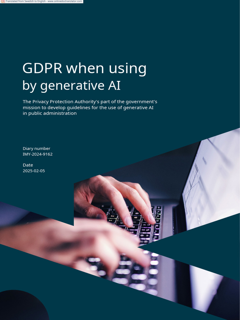 GDPR and GenAI 1740412466 | PDF | Artificial Intelligence | Intelligence (AI) & Semantics