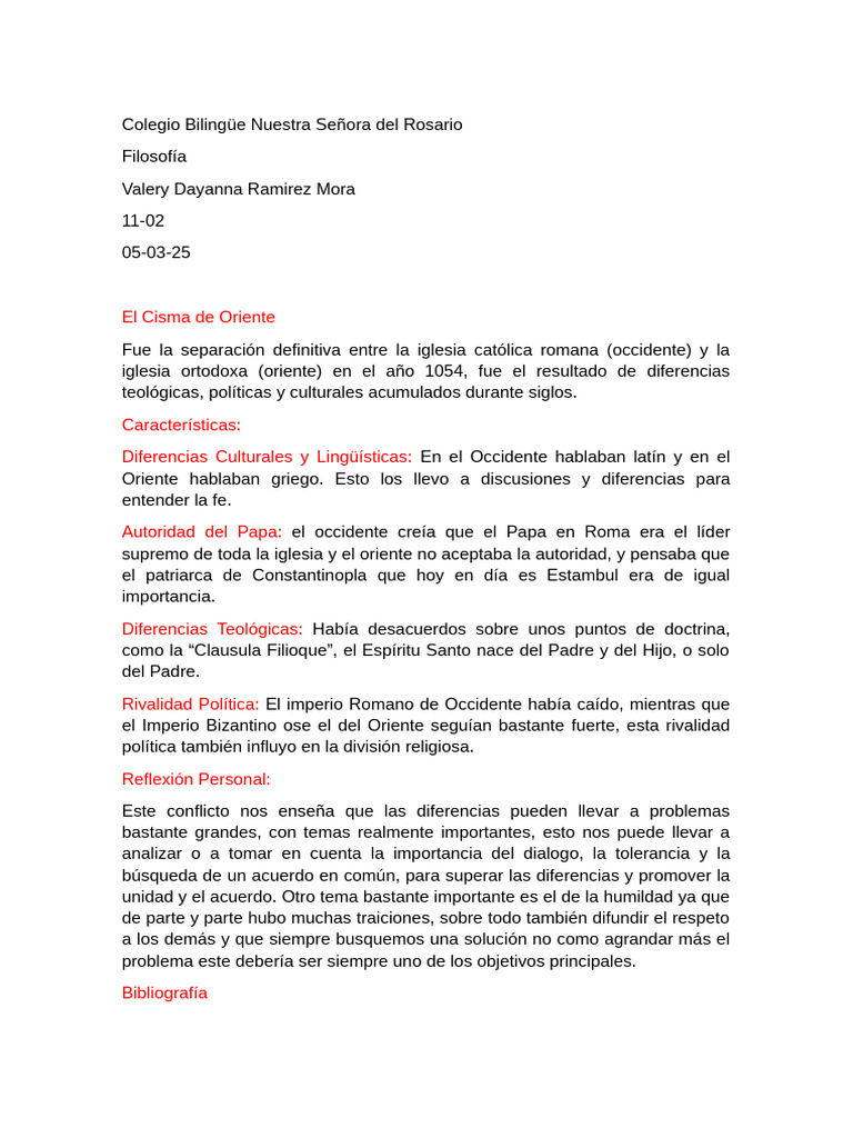 Cisma de Oriente | PDF