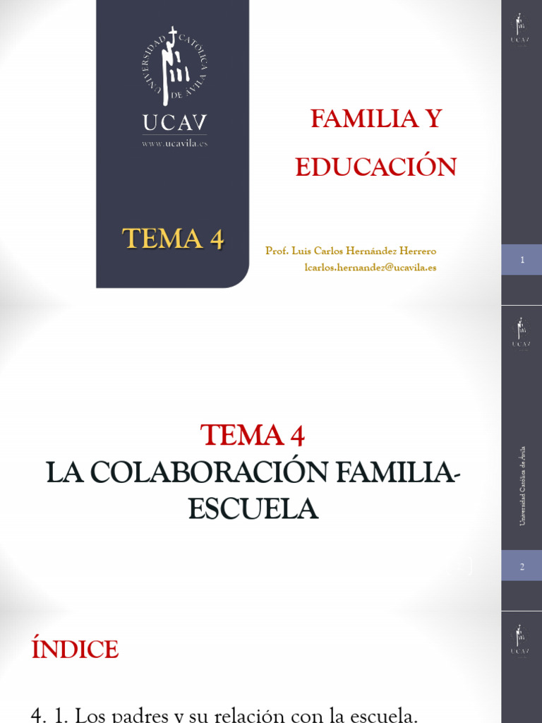 Tema 4. La Colaboración Familia-Escuela PDF | PDF | Alcoholismo | Escuelas