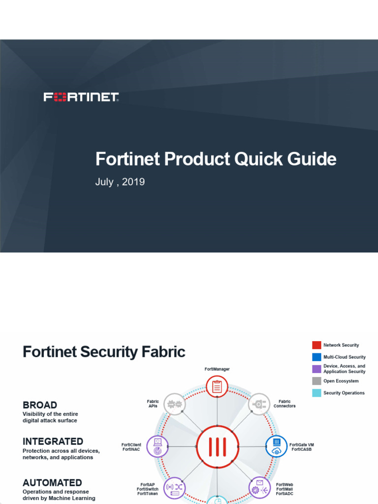 Fortinet_Product_Guide_2019 | PDF | Computer Network | Cloud Computing