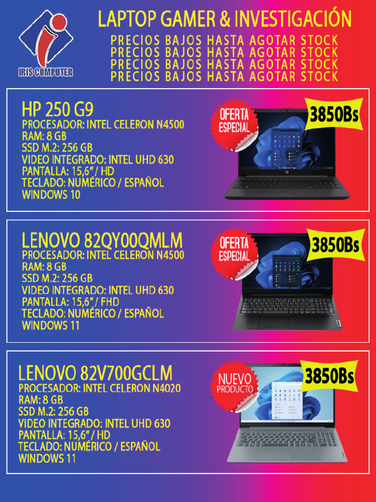 12 Abril - Laptops - Iris Computer 2024 | PDF