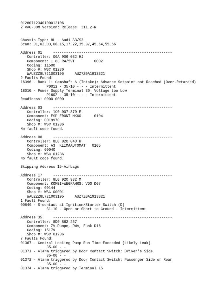 1 VAG-COM Version Release 311.2-N 4 | PDF