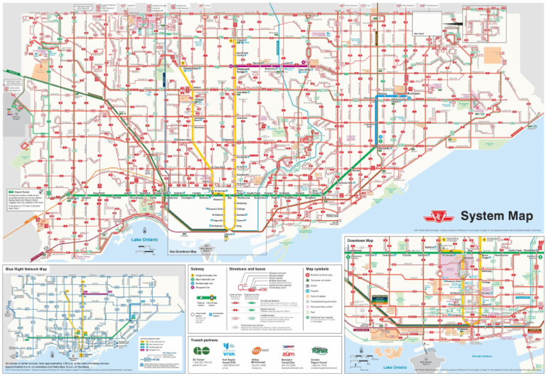 TTC Bus Routes Map PDF - PDF | PDF