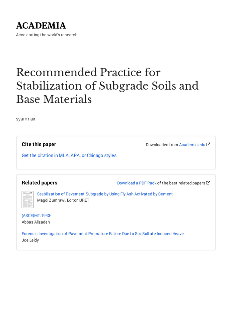 Recommended Practice for | PDF | Cement | Lime (Material)