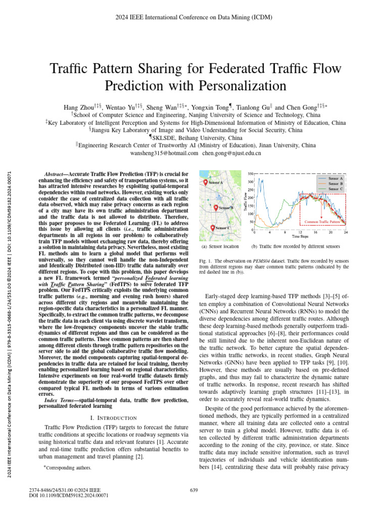 Traffic_Pattern_Sharing_for_Federated_Traffic_Flow_Prediction_with_Personalization | PDF ...