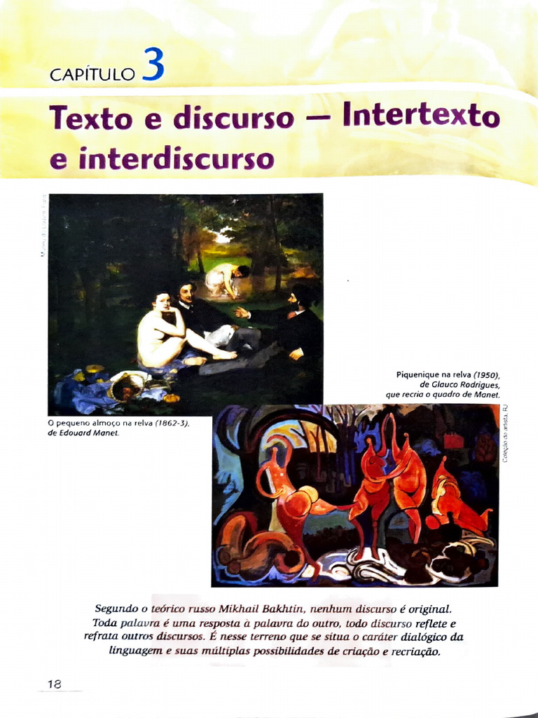 Texto e Discurso - Intertexto e Interdiscurso | PDF