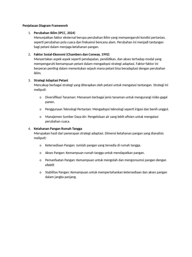 Penjelasan Diagram Framework | PDF