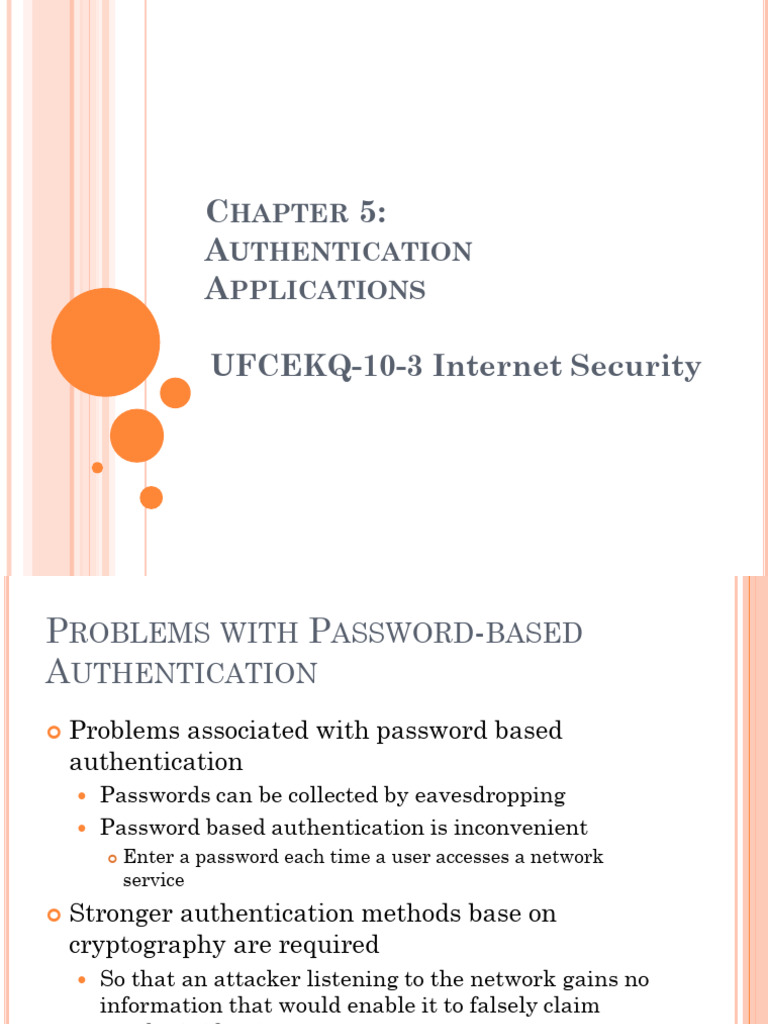 5-Authentication Applications | PDF | Public Key Certificate | Public Key Cryptography