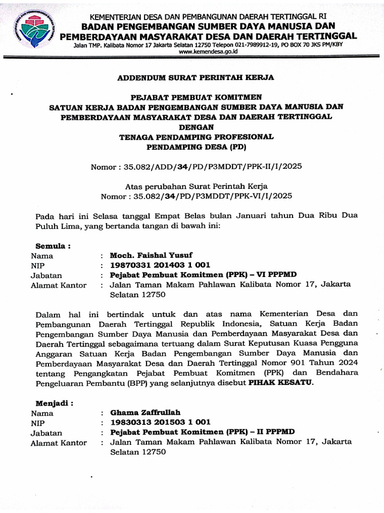 Widarto PD Addendum | PDF