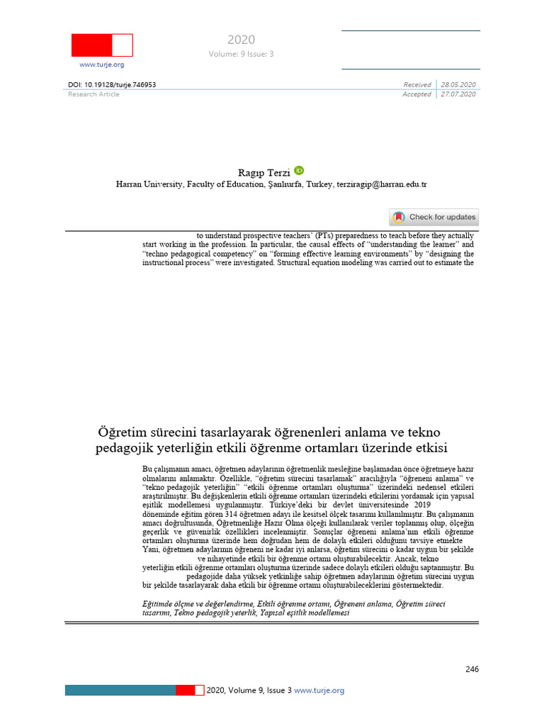 The impact of understanding learners and techno-pedagogical competency on effective learning ...