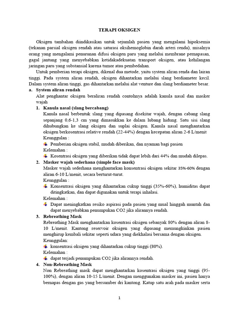 Sop-Pemberian Oksigen | PDF