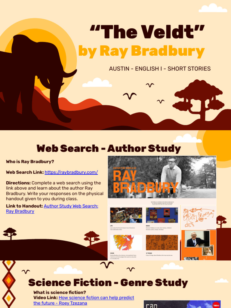 Ray Bradbury's "The Veldt" Study Guide | PDF | Science Fiction | Ray ...