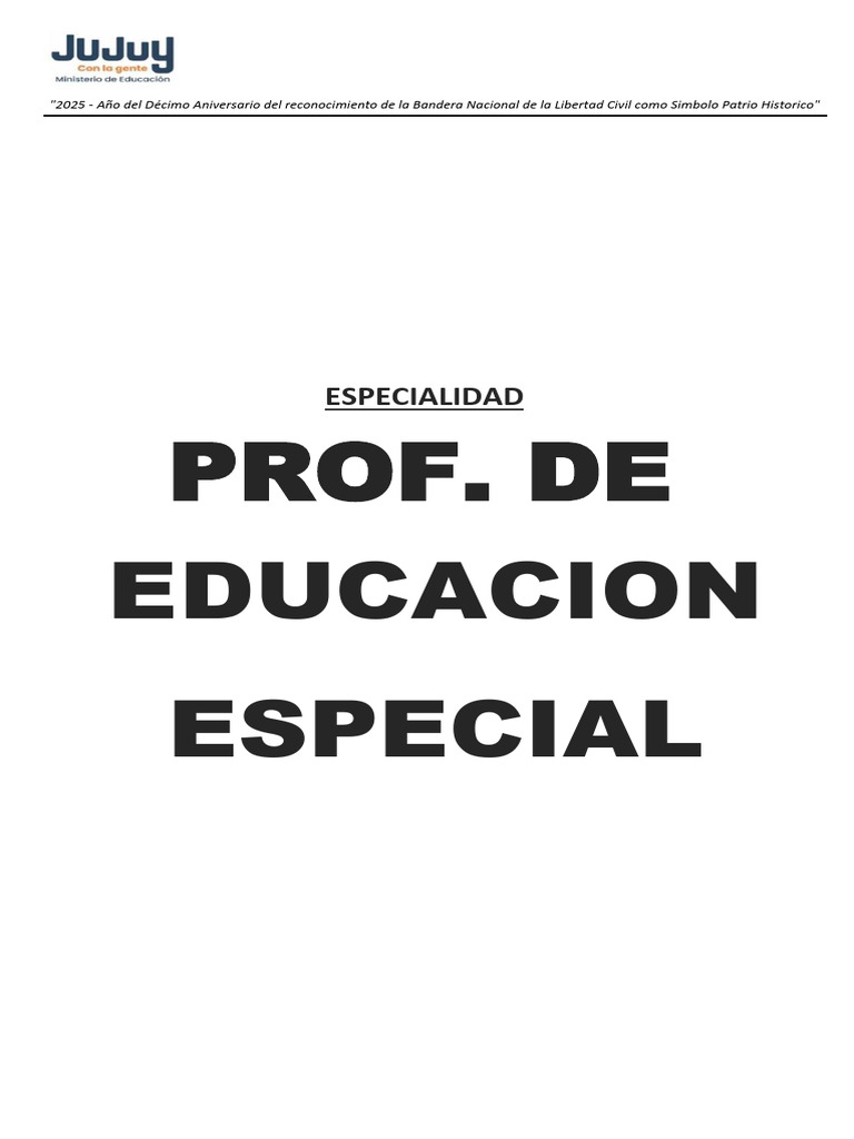 2 - Luom Prof Educ Especial - Definitivo 2025 | PDF
