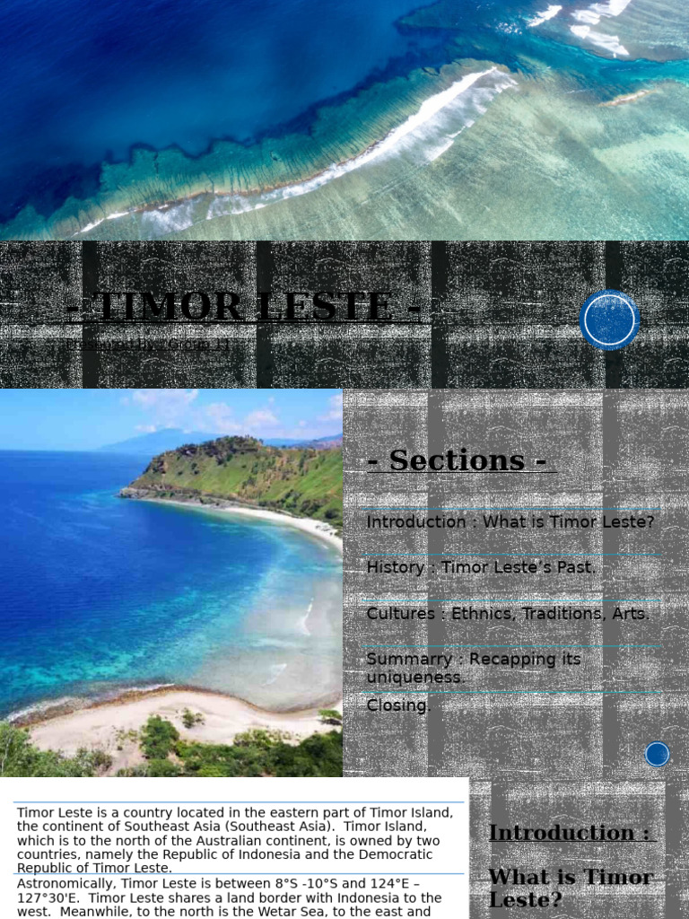 Social PPT Timor Leste | PDF | East Timor | Cooking