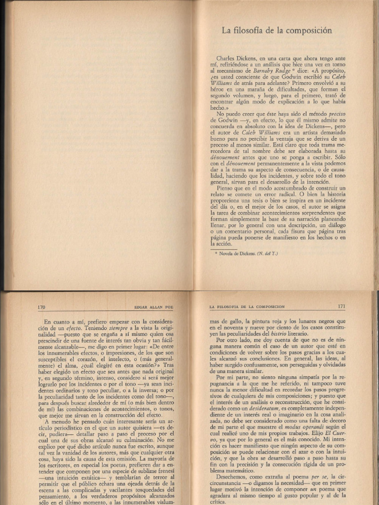 Filosofia de La Compostura EDGAR ALLAN POE | PDF