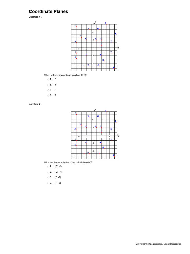 SI_6.NS.C.6c_coordinate planes | PDF | All Rights Reserved
