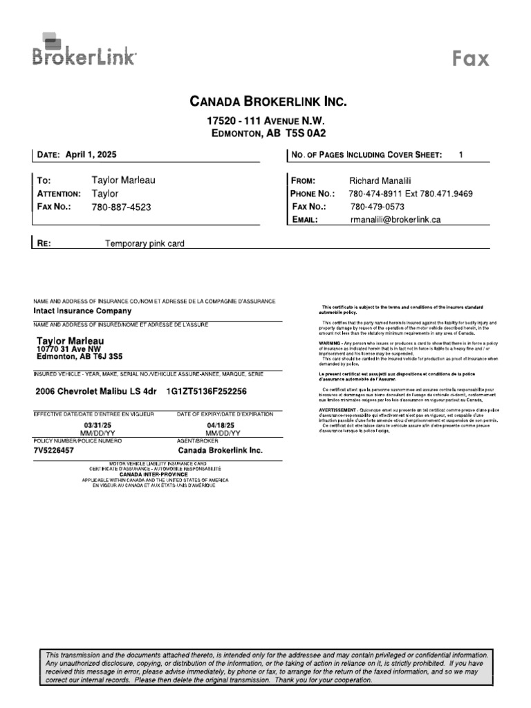 Temp Insurance Canada | PDF