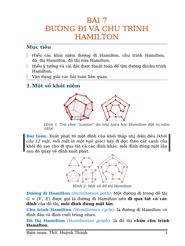 7 - Đư NG Đi Và Chu Trình Hamilton | PDF